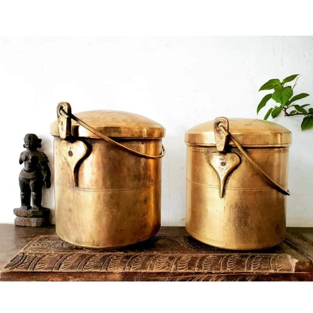 Elai Kaadu Raja Rani Thooku set - Indian Antique Quest