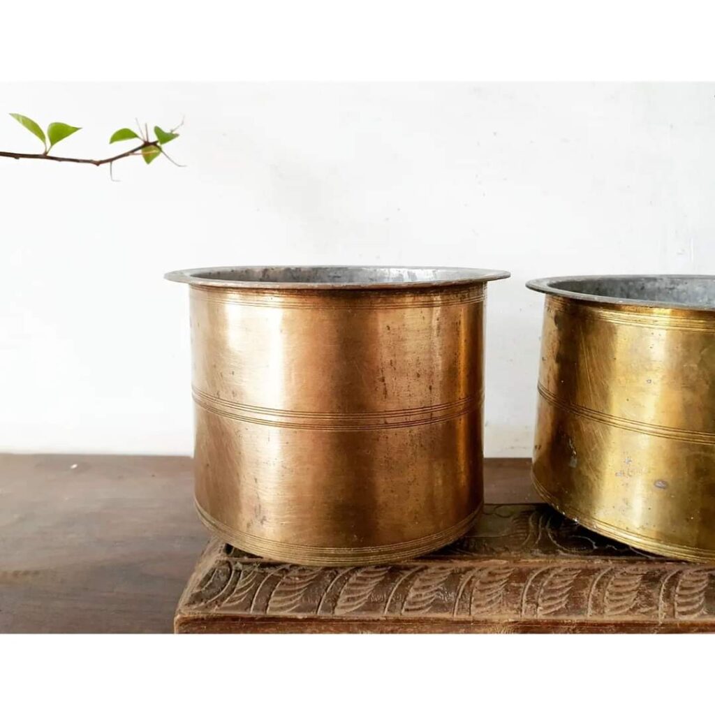 Chettinadu Adukku pathiram set of three heavy cast brass - Indian ...