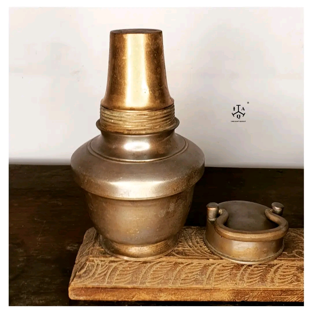 Poo Kinna bronze Kooja - Indian Antique Quest